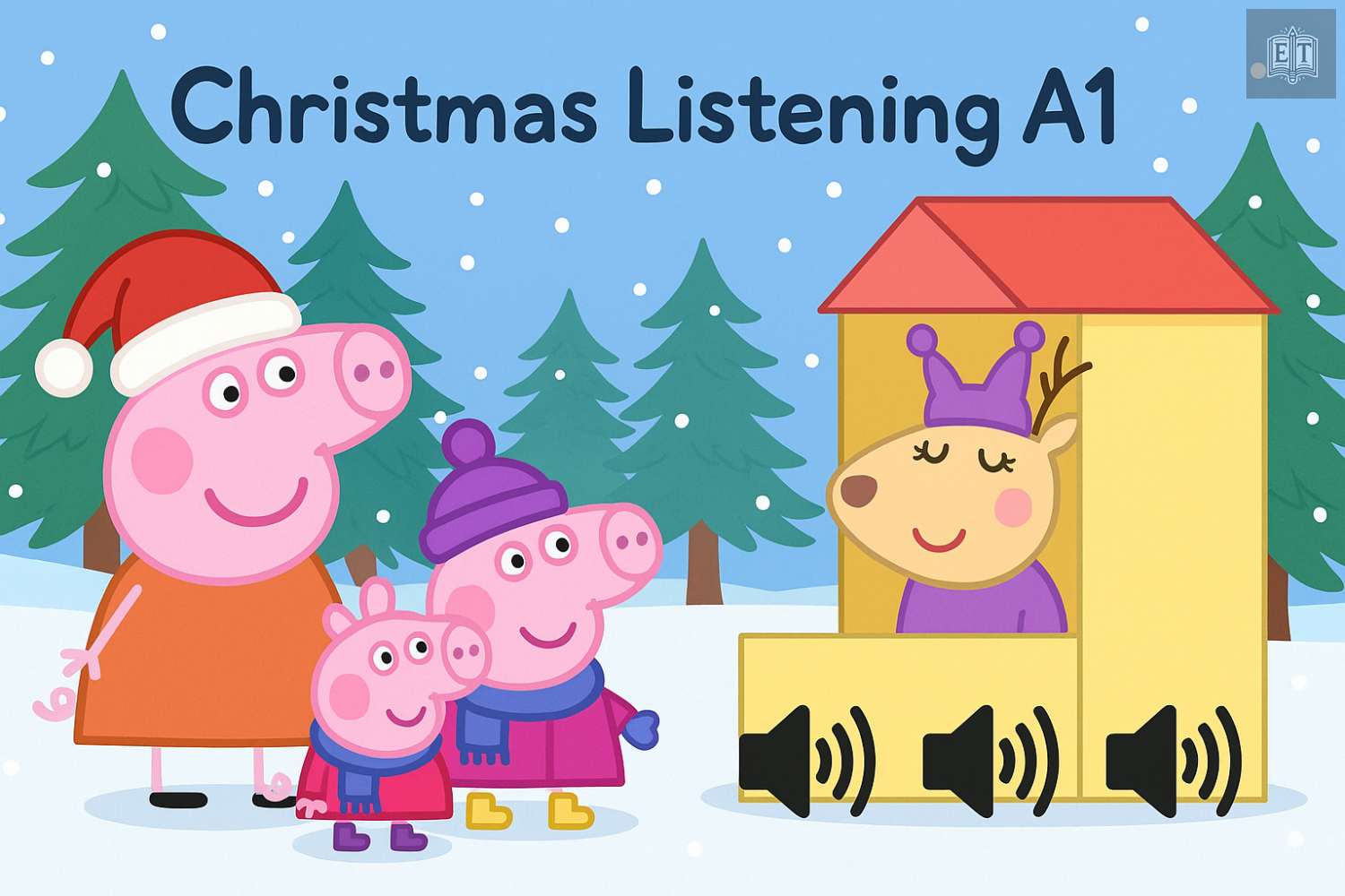 Christmas Listening with Peppa Pig (A1) – Easy ESL Audio Practice for ...
